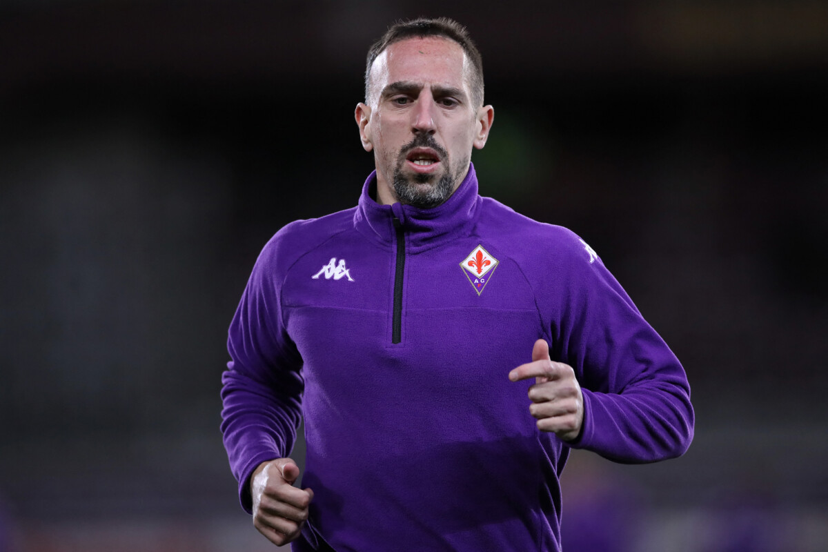 Photo : Franck Ribéry à l'entrainement avant le match Turin Vs ...