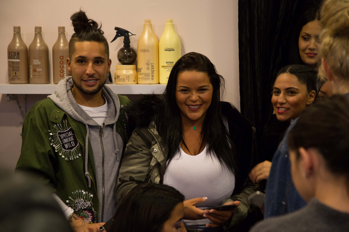 Photo : Exclusif - Eddy La Villa 2 et Sarah Fraisou Les Anges 8 - Défilé de mode oriental Saint ...