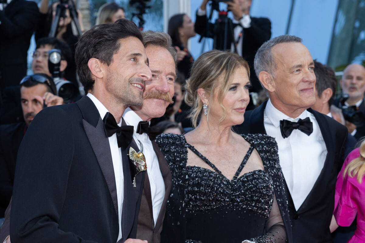 Photo : Adrian Brody, Bryan Cranston, Rita Wilson et son mari Tom Hanks ...