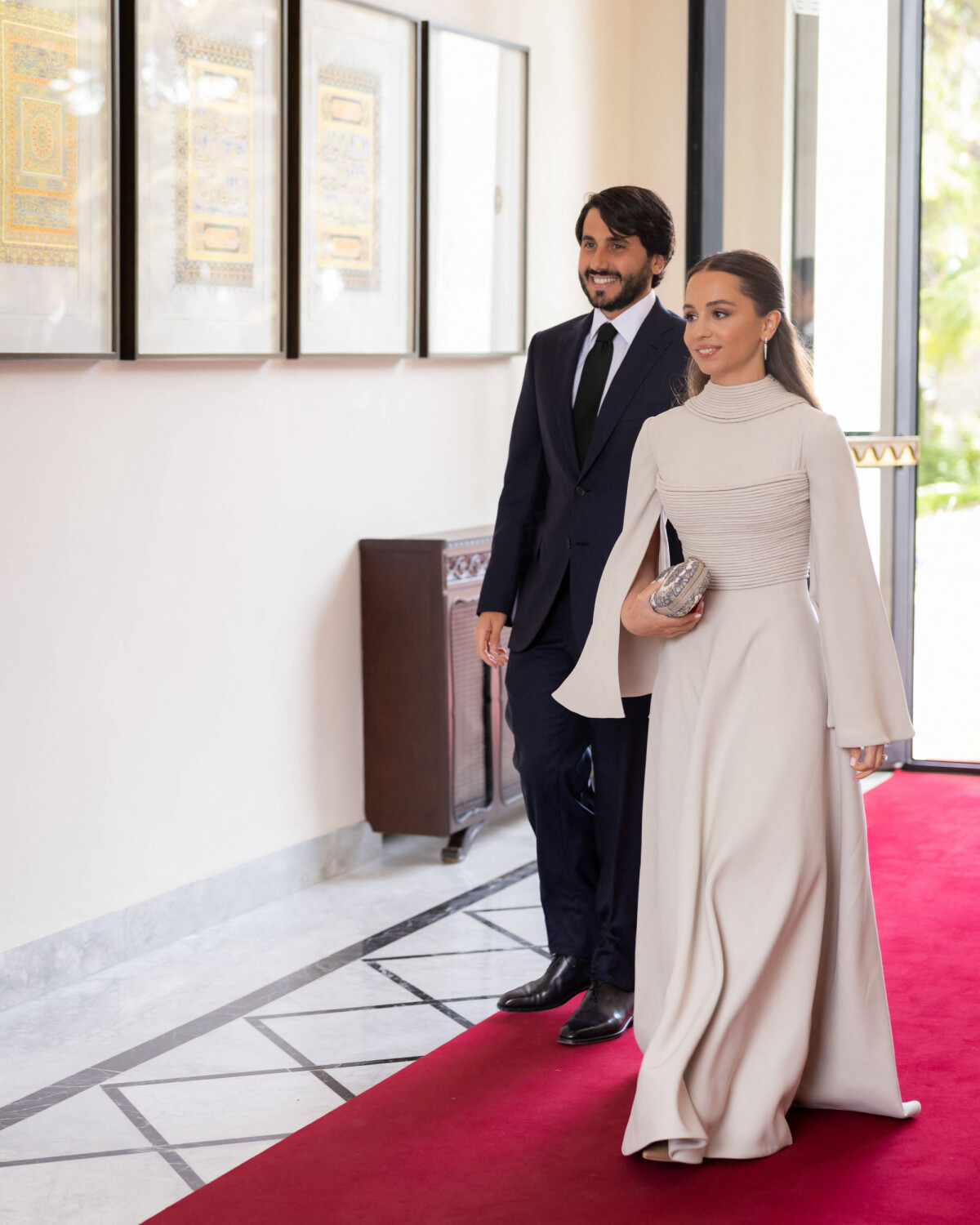 Photo : La princesse Iman - Mariage du prince Hussein bin Abdullah II et Rajwa Al-Saif au palais ...