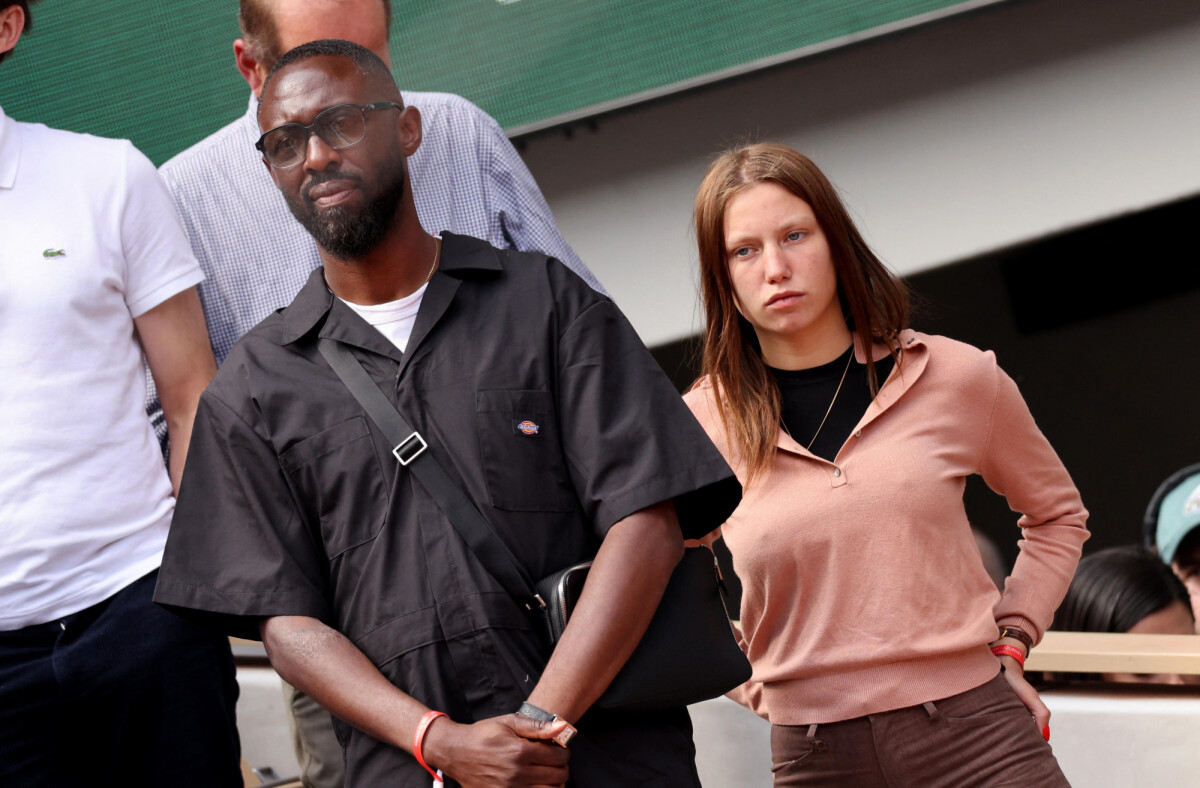Photo : Thomas Ngijol, Gina Jimenez - Célébrités dans les tribunes des ...
