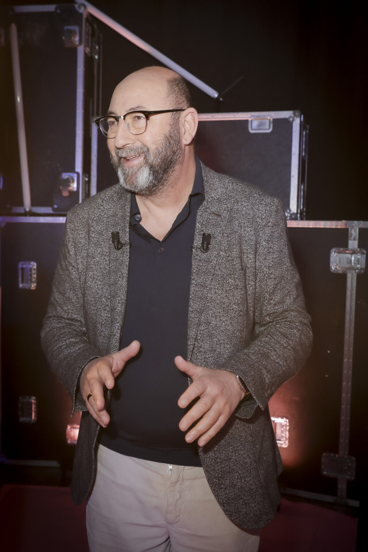 Photo : Exclusif - Kad Merad - Backstage - Enregistrement de l'émission "Improbox", présentée ...