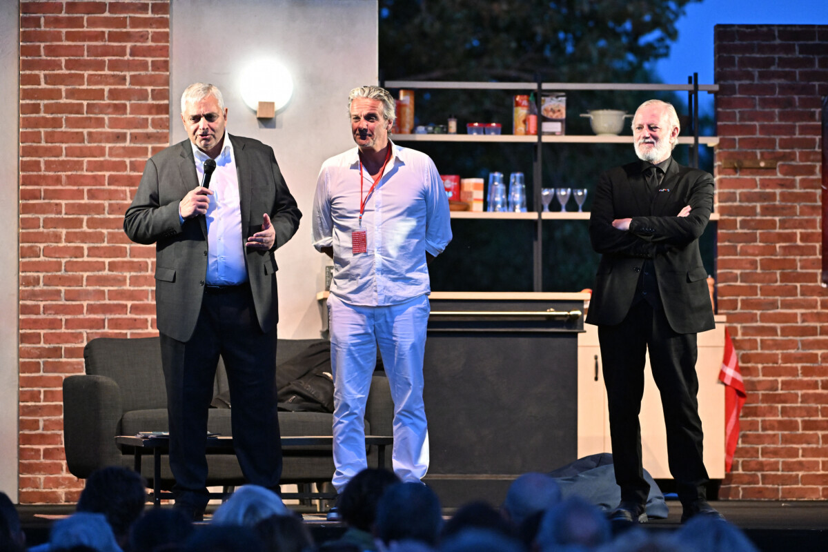 Photo : Exclusif - Stéphane Cherki, le maire d'Eze, David Brécourt et ...