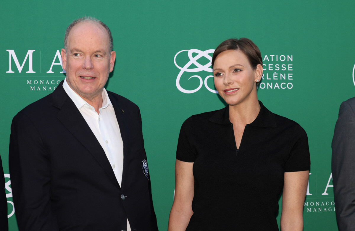 Photo : Le prince Albert II de Monaco et la princesse Charlene lors du ...