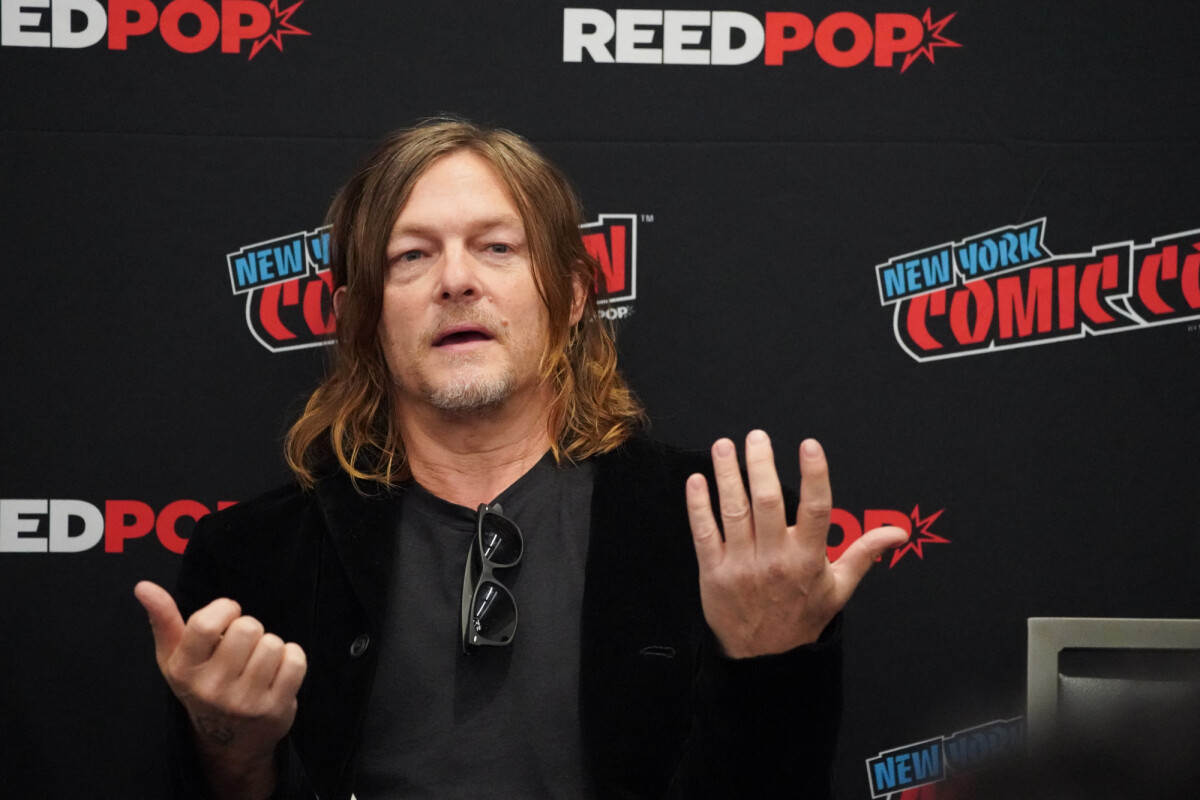 Photo : Norman Reedus à la conférence New York Comic Con au Jacob ...