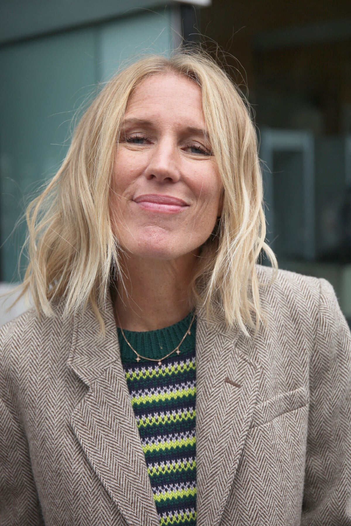 Photo : Exclusif - Agathe Lecaron arrive dans les studios de Radio ...
