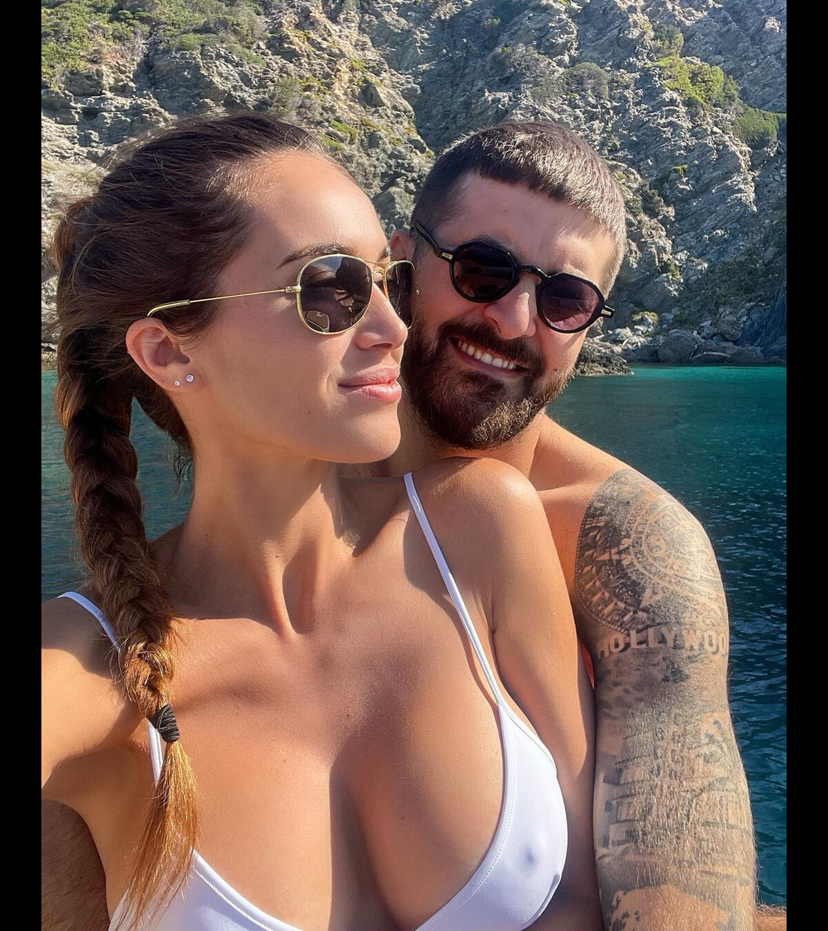 Photo : Antonin Portal, connu pour sa participation aux "Marseillais", et Barbara Morel ...