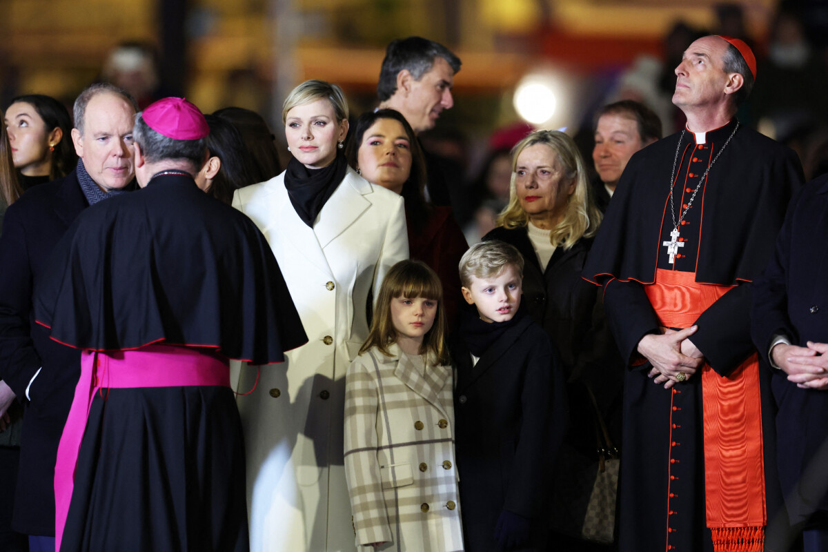 Photo : François Bustillo, cardinal de Corse, le prince Albert II de ...