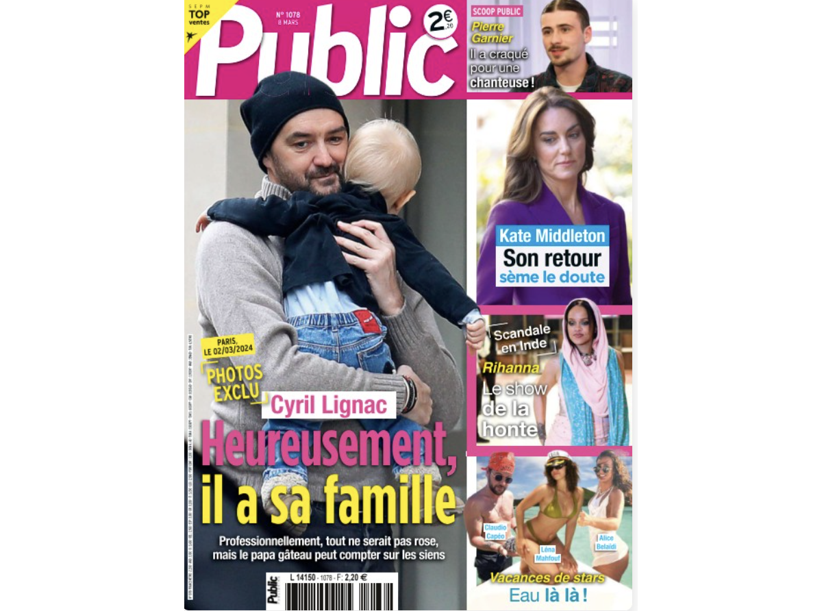Photo : Couverture du nouveau numéro du magazine "Public" - Purepeople