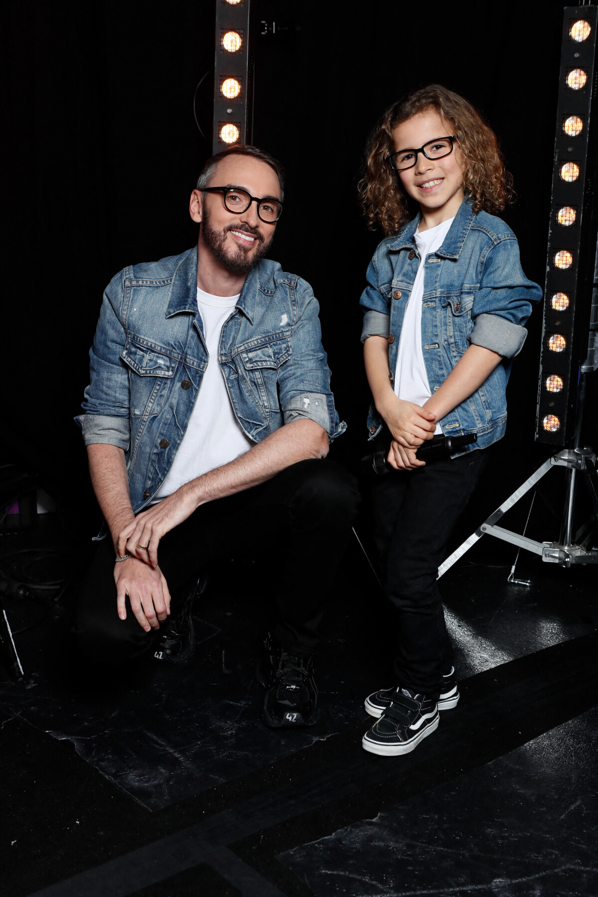 Photo : Christophe Willem, quant à lui, avait choisi un mini-sosie ...