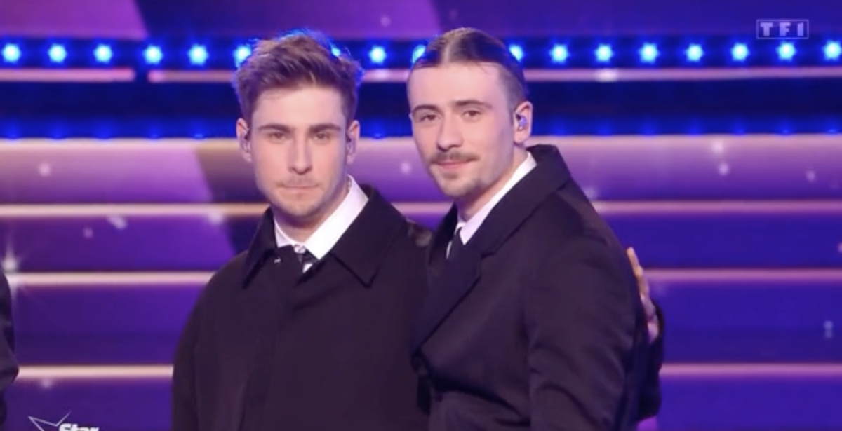Photo : Pierre et Julien lors de la finale de Star Academy 2023 ...