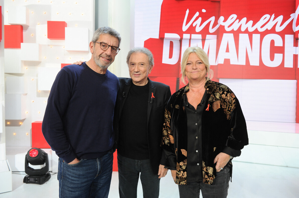 Photo Exclusif Michel Cymes Michel Drucker Et Marina Carrere D