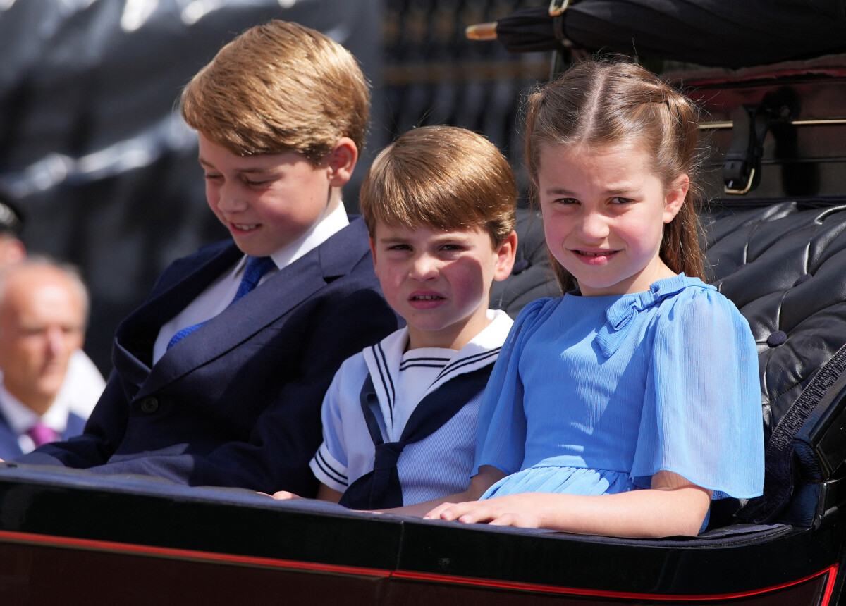 Photo : Le prince George de Cambridge, le prince Louis et la princesse ...