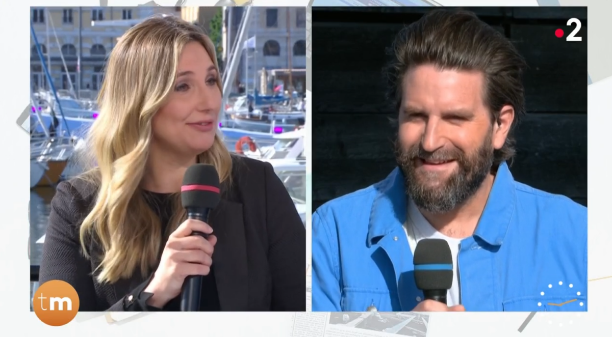 Photo : Marie Portolano et son mari Grégoire Ludig dans "Télématin" sur ...