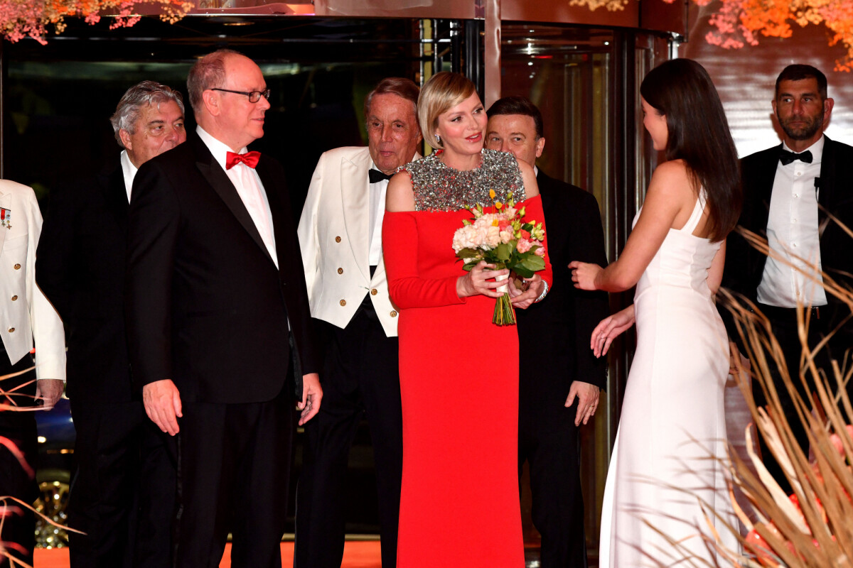 Photo : Le prince Albert II de Monaco et la princesse Charlène durant ...