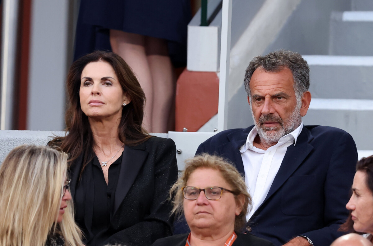 Photo : Caroline Barclay dans les tribunes des Internationaux de France ...