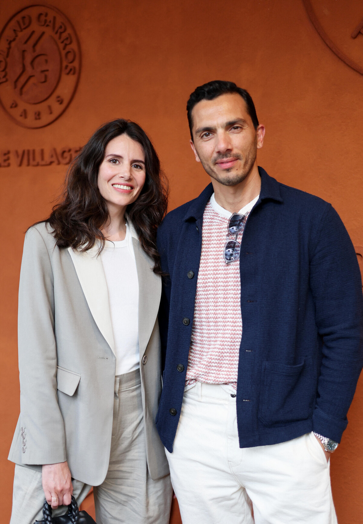 Photo : Louise Monot et son compagnon Samir Boitard au village lors des ...