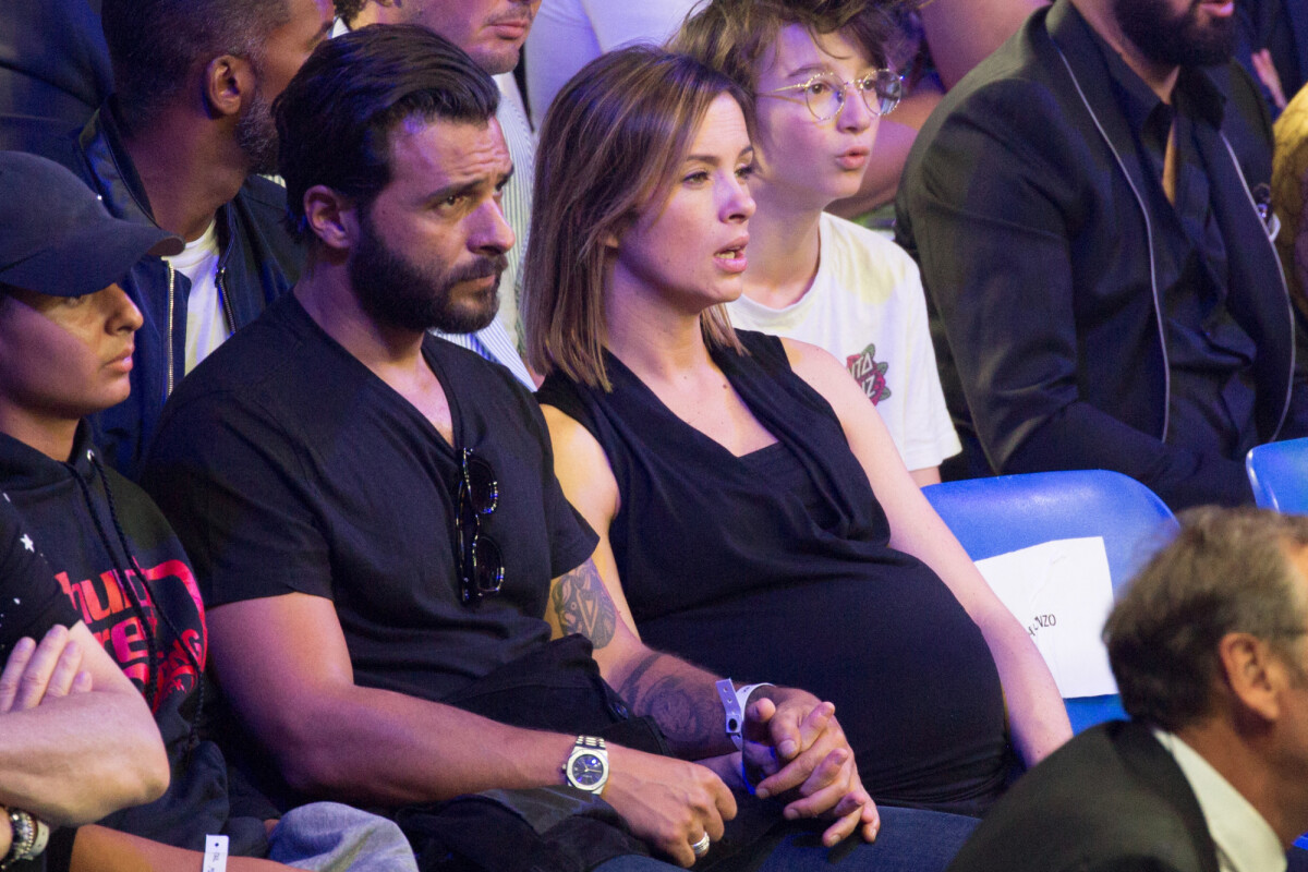 Photo : Maxim Nucci et Isabelle Ithurburu, enceinte de Mia, lors du ...