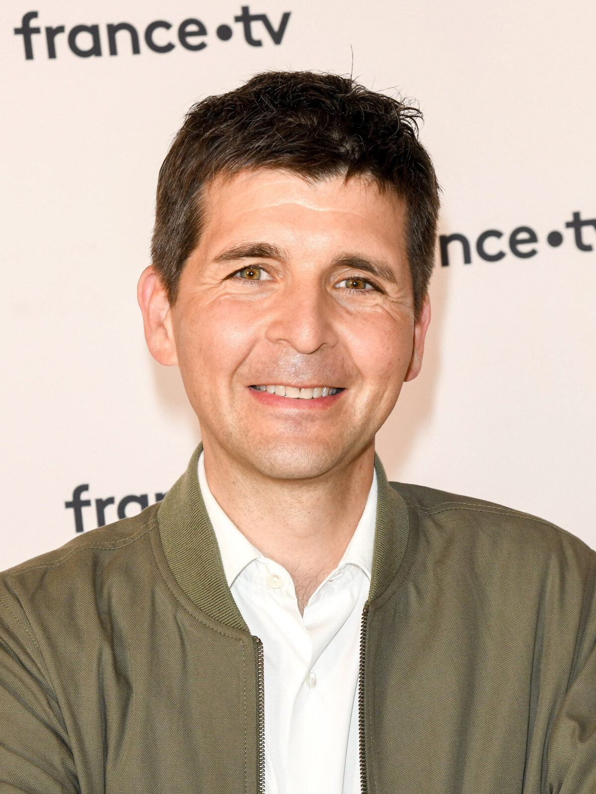 Photo : Thomas Sotto au photocall de la conférence de presse de France 2 au théâtre Marigny à ...