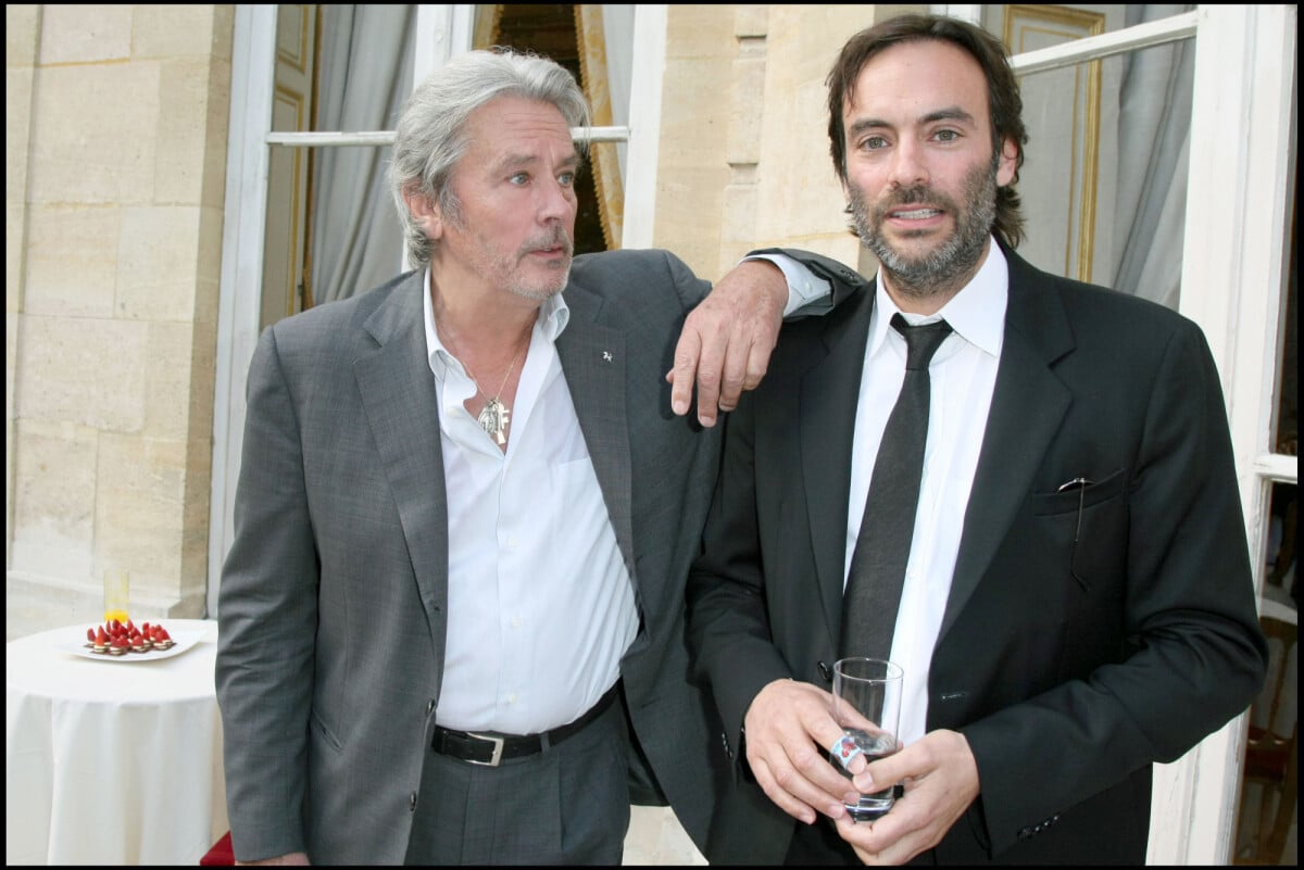 Photo : Alain Delon et son fils aîné Anthony Delon. - Purepeople