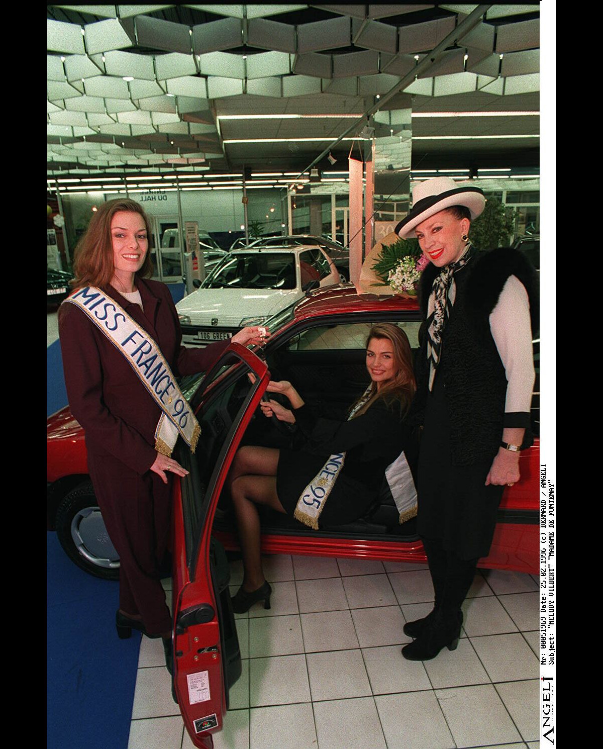 Photo : Melody Vilbert (Miss France 1995), Geneviève de Fontenay, Laure ...