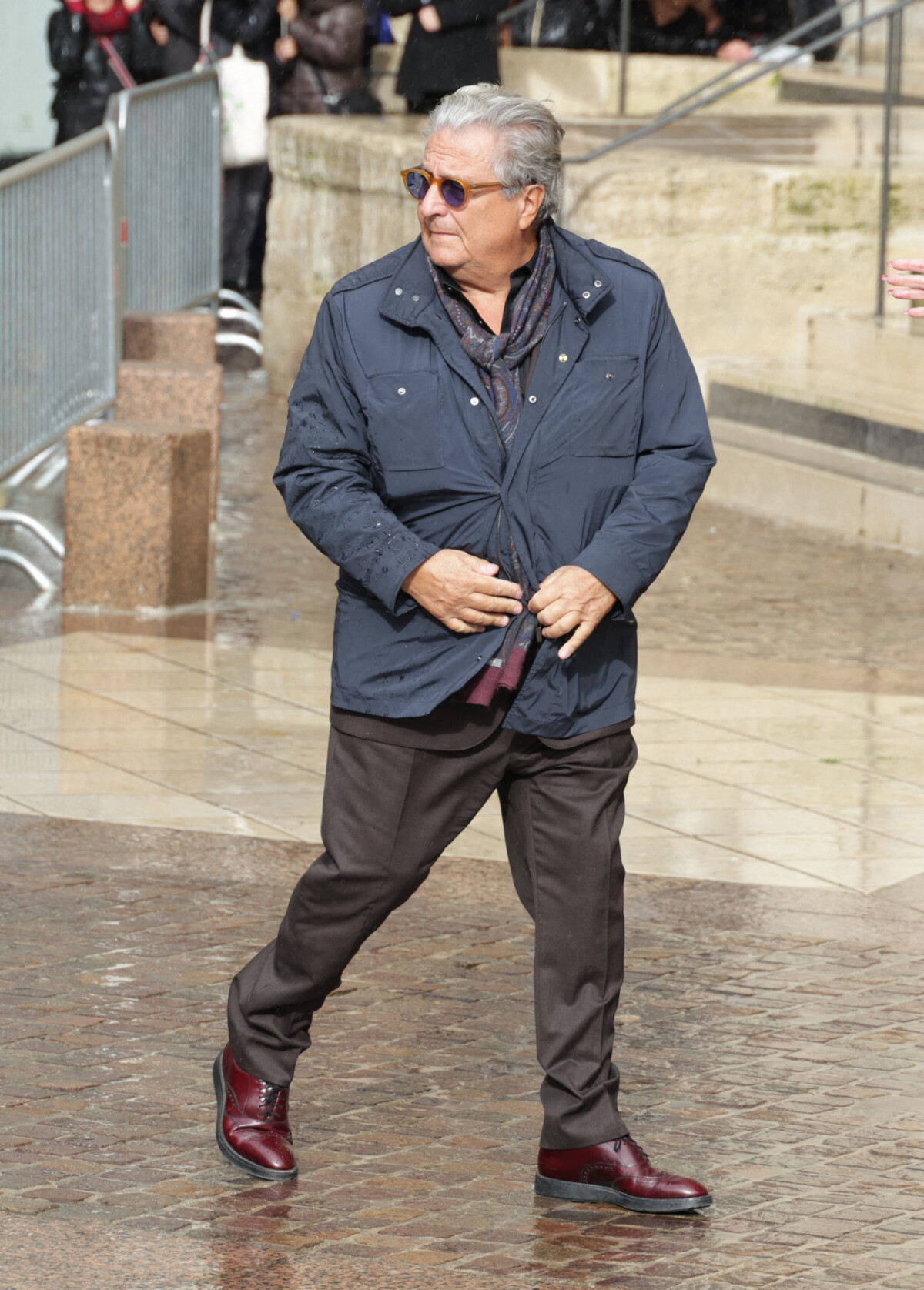Photo : Christian Clavier - Les obsèques de Michel Blanc, le jeudi 10 ...