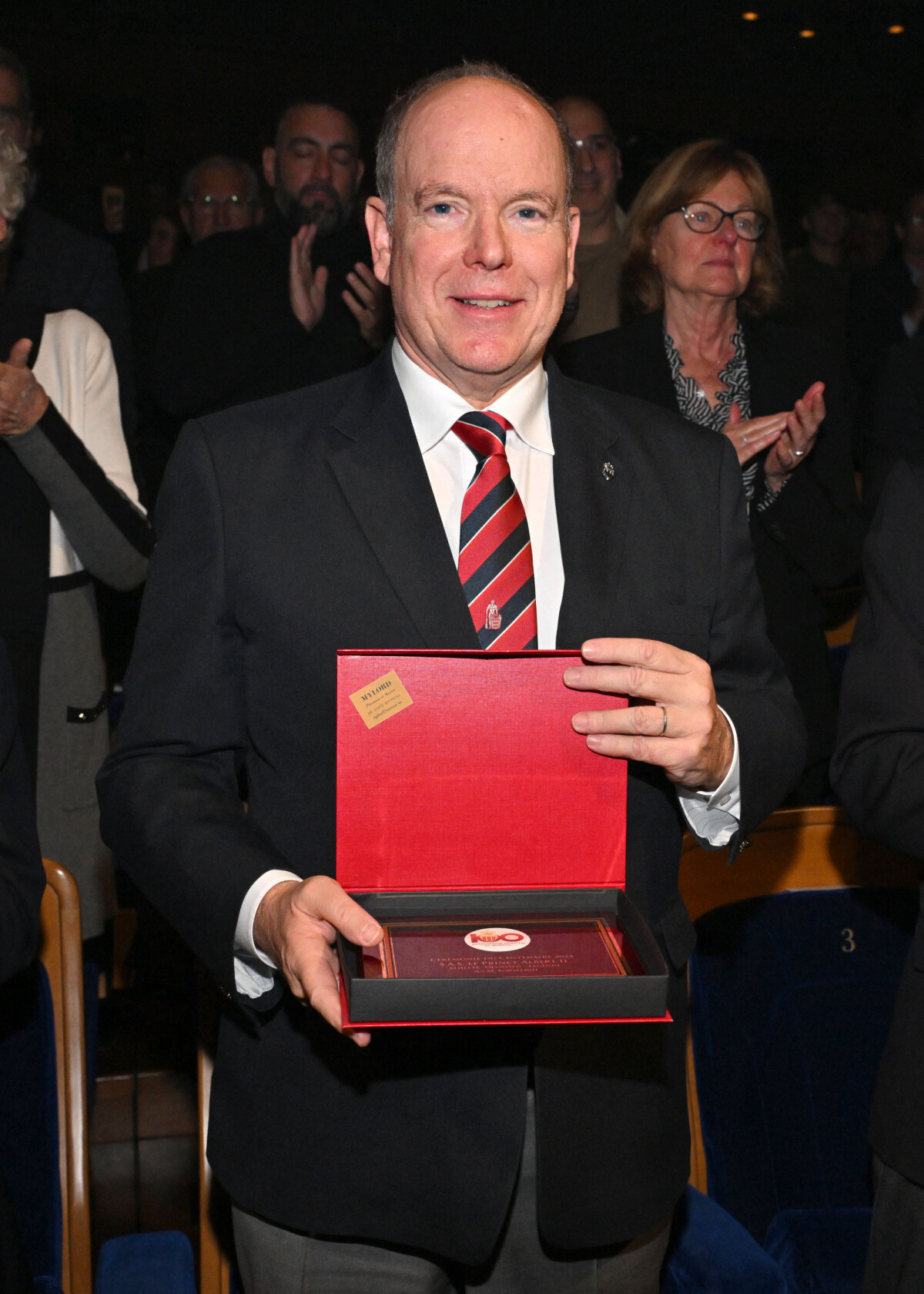 Photo : Le prince Albert II de Monaco honoré en tant que sportif lors ...