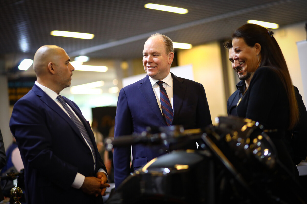 Photo : Le prince Albert II de Monaco et Salim Zeghdar (président ...