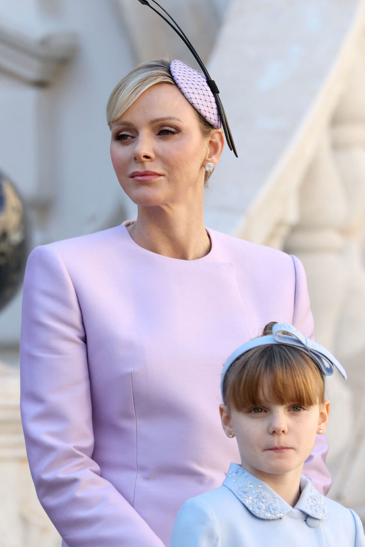 Photo : La princesse Charlene de Monaco, la princesse Gabriella dans la ...