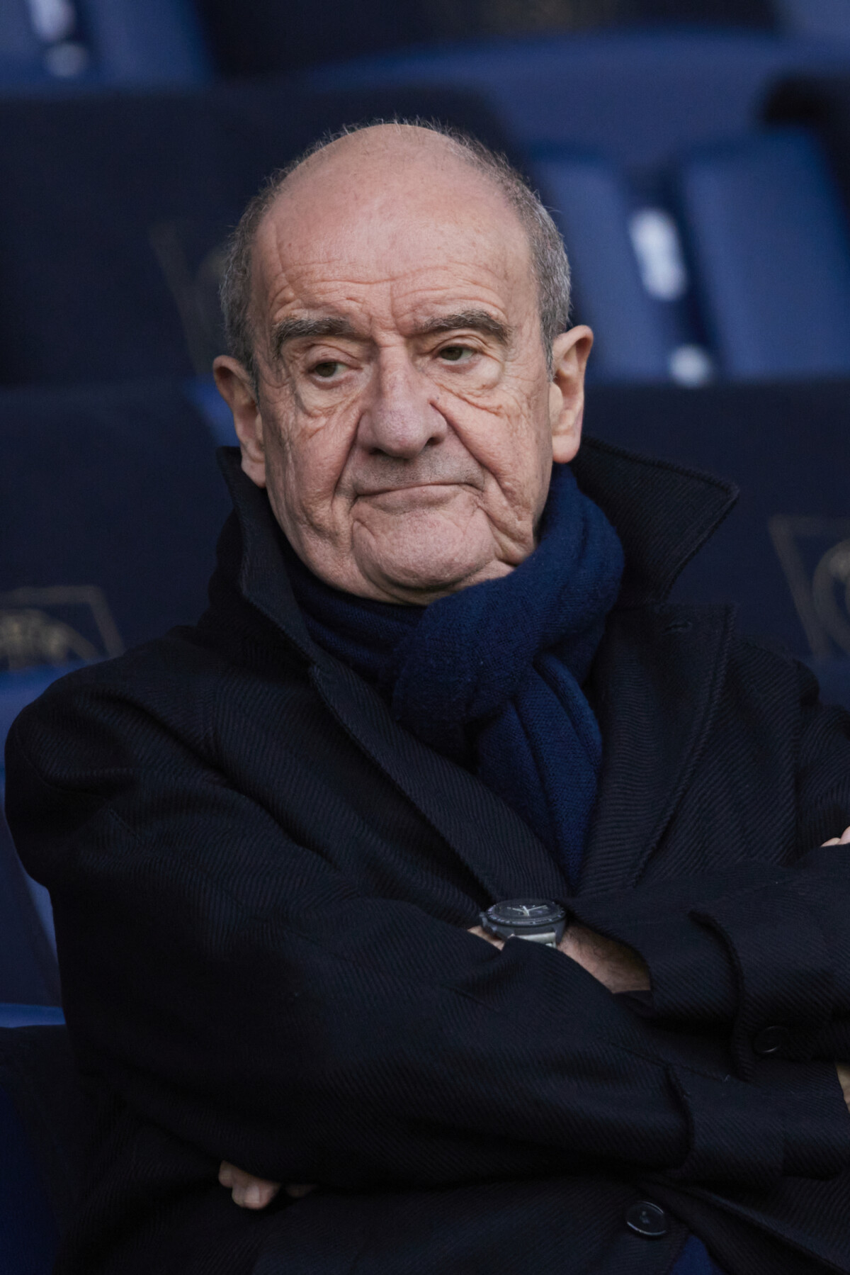 Photo : Pierre Lescure en tribunes du match de Ligue 1 McDonald's ...