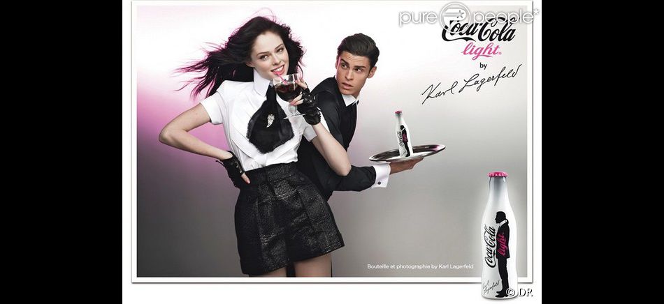 Visuel de la campagne Coca Cola Light - Purepeople