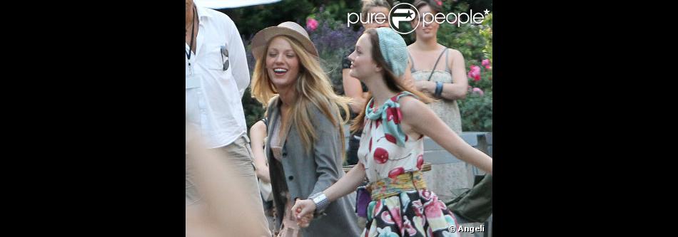 Blake Lively Et Leighton Meester Sur Le Tournage Parisien De Gossip