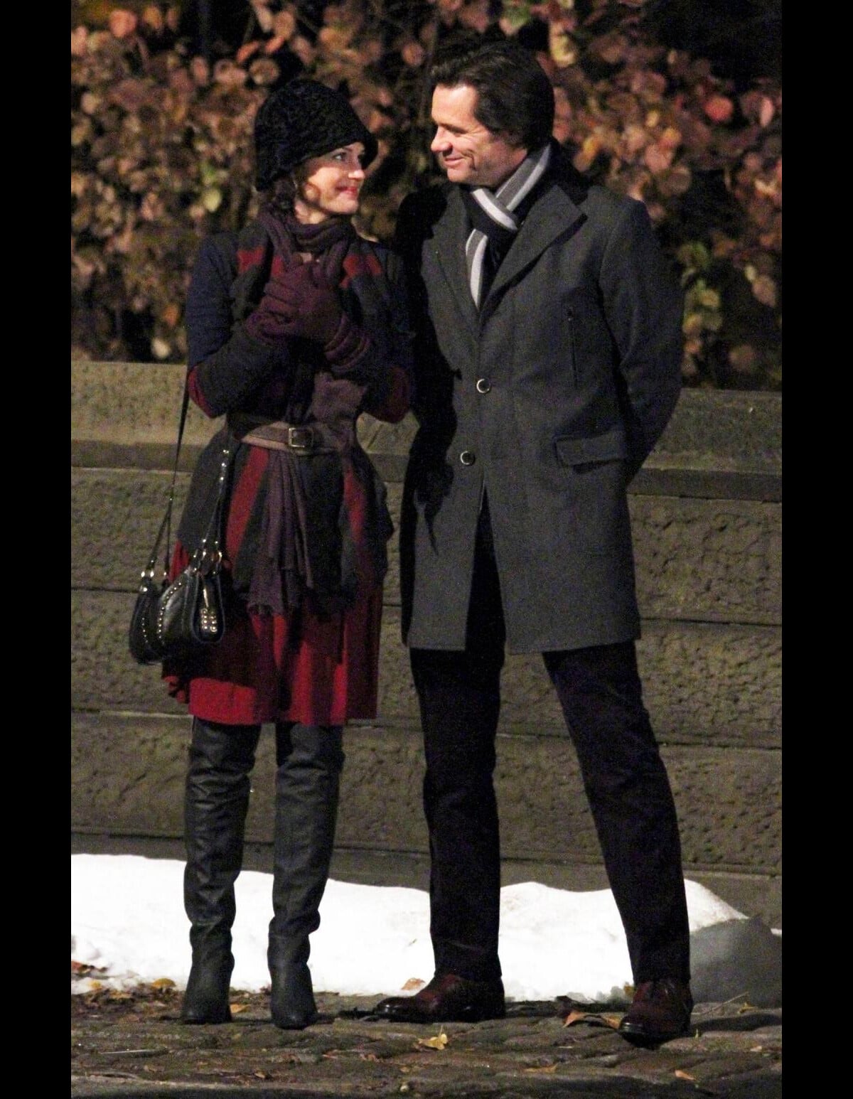Photo : Jim Carrey et Carla Gugino, en plein tournage de Mr Popper's ...