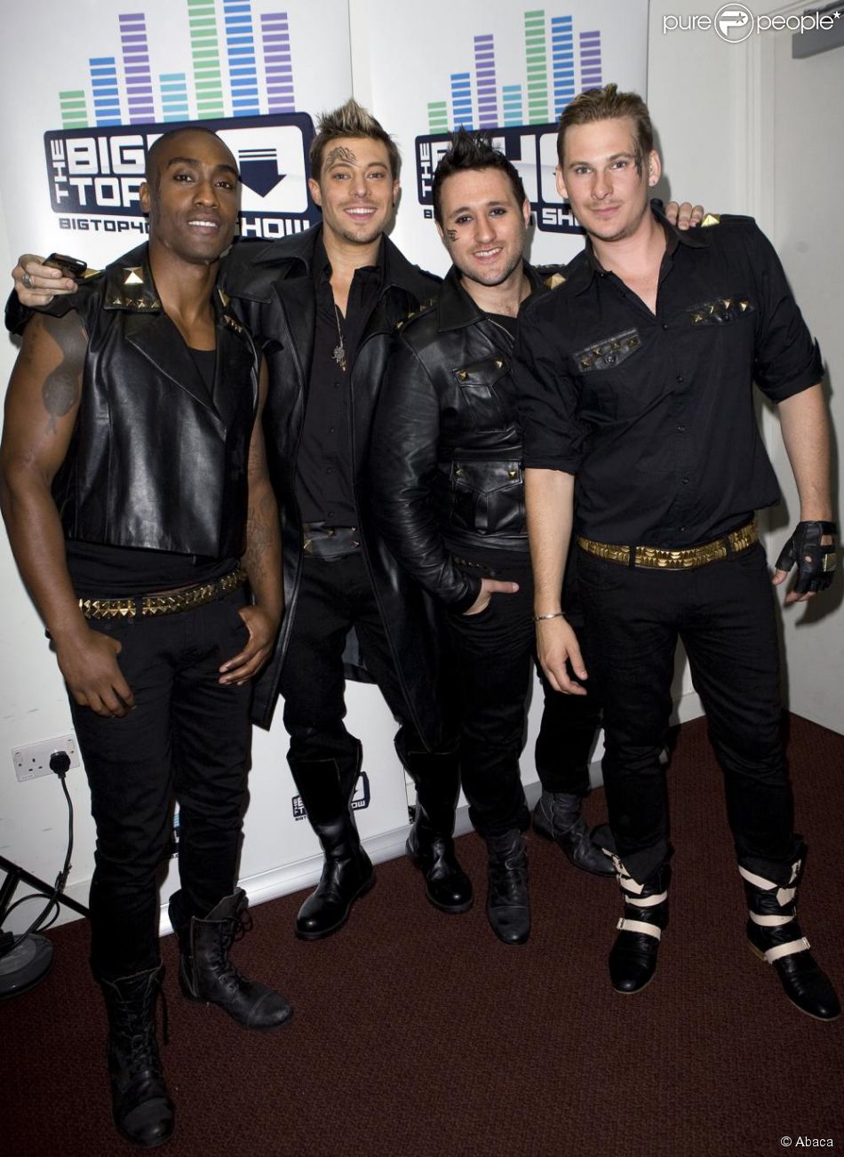 Le groupe Blue, à Londres, en juin 2009. - Purepeople