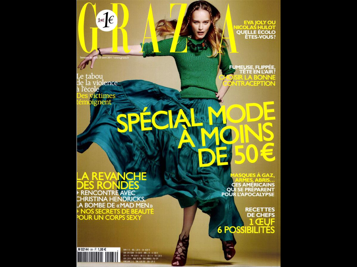 Photo : Couverture du magazine Grazia - Purepeople