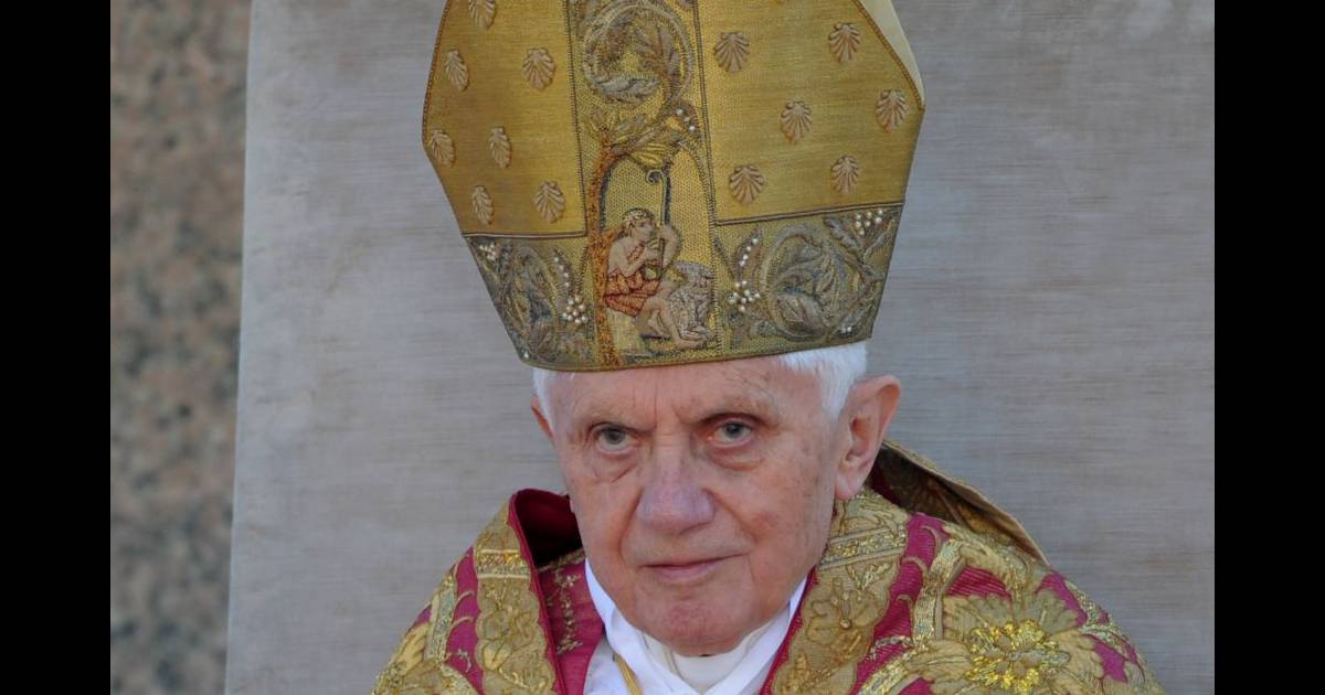 Le Pape Benoît XVI à Rome, le 17 avril 2011. - Purepeople