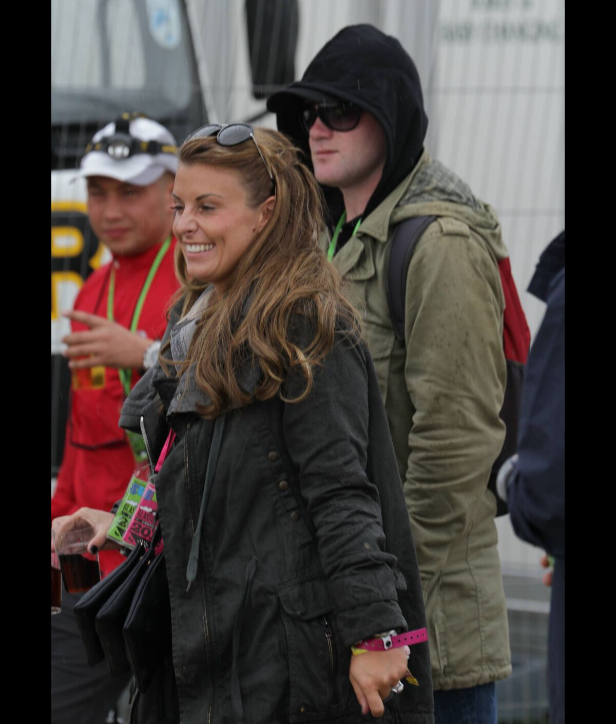 Photo : Colleen Rooney et Wayne Rooney lors du Festival de Glastonbury ...