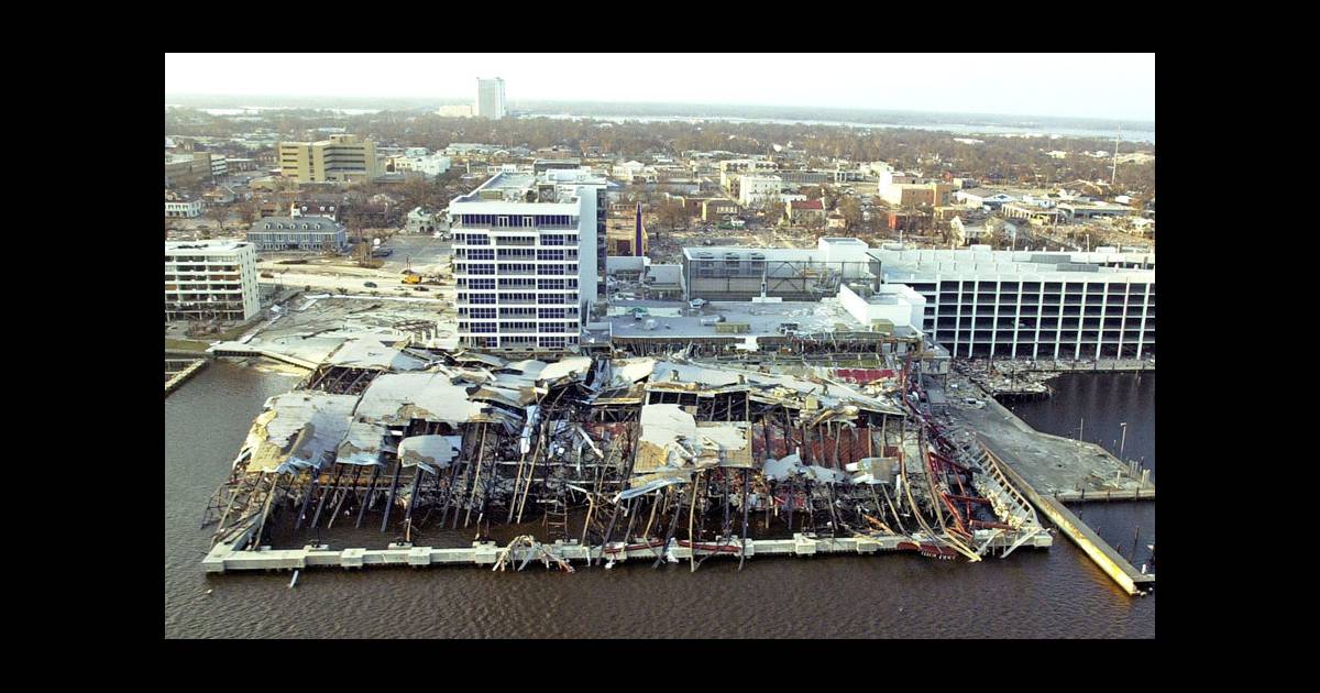 Les destructions causées par l'ouragan Katrina en Louisane en 2005 ...