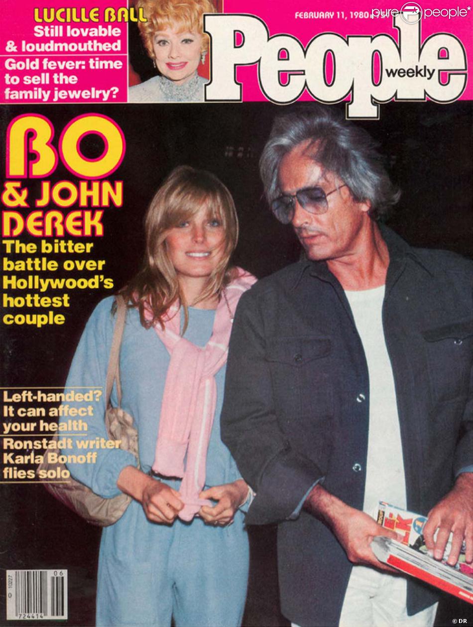 Bo et John Derek en couverture de People, en février 1980. - Purepeople