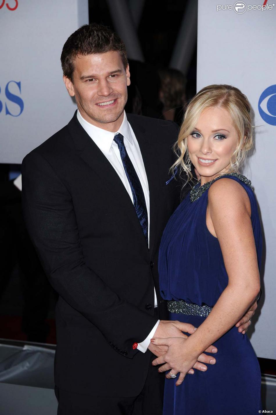 David Boreanaz et Jaime Bergman aux People's Choice Awards à Los ...