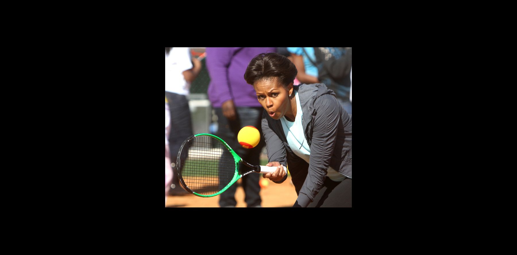 Michelle Obama : Tennis, football, course à pied... Elle est ...