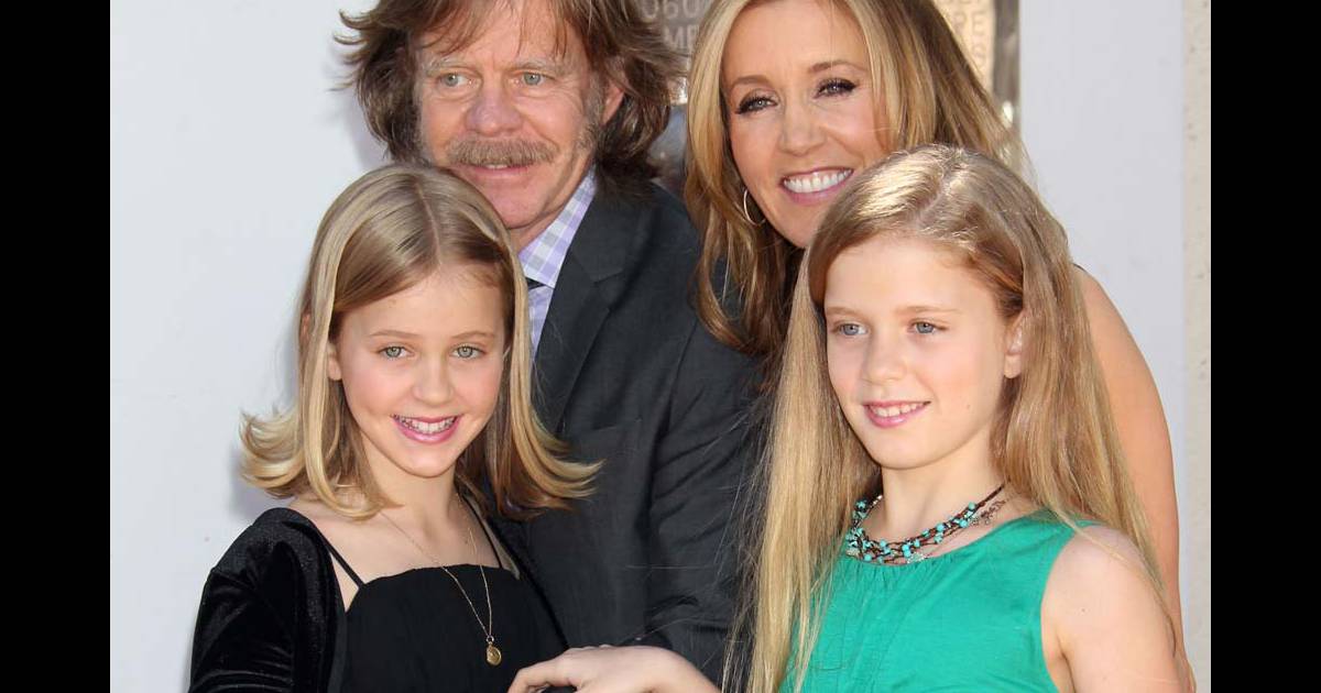 Felicity Huffman et William H. Macy, accompagnés de leurs filles ...