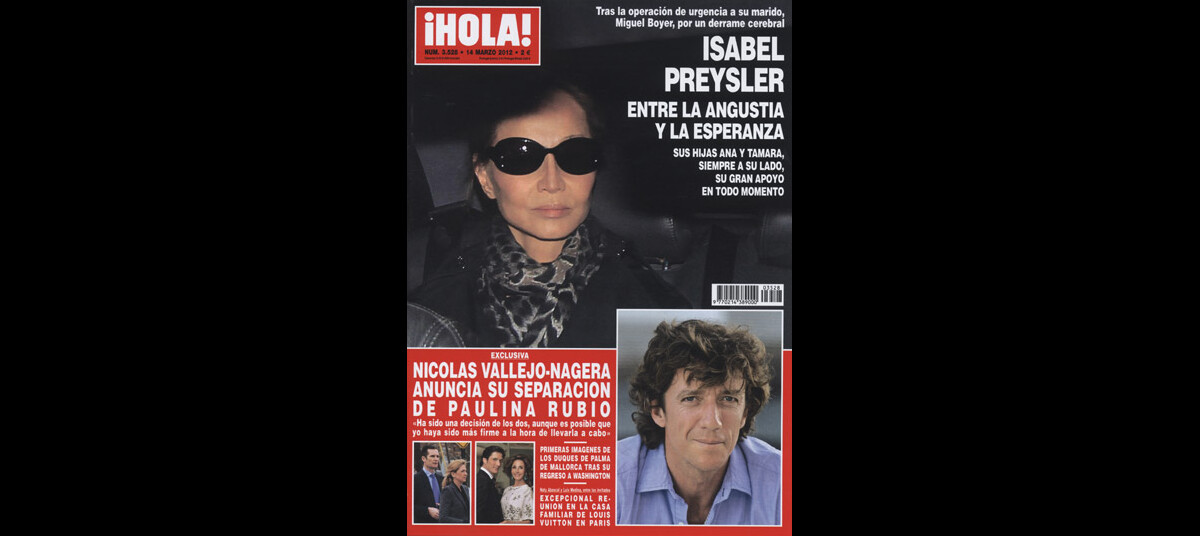 Photo : Isabel Preysler en couverture du magazine espagnol ¡Hola!, mars ...