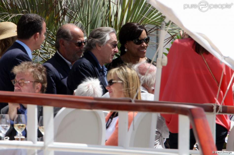 Robert de Niro et Grace Hightower au déjeuner en l'honneur de Jean-Paul ...