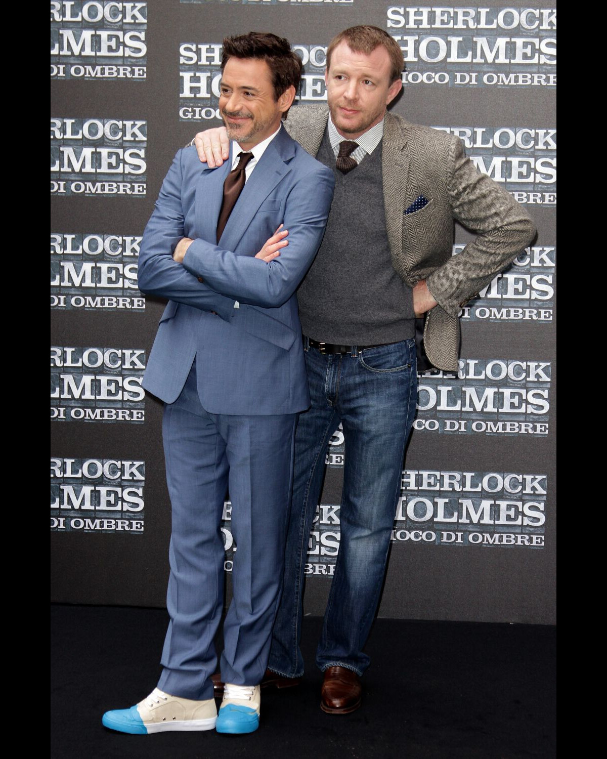 Photo : Guy Ritchie et Robert Downey Jr. à Rome le 11 décembre 2011 ...