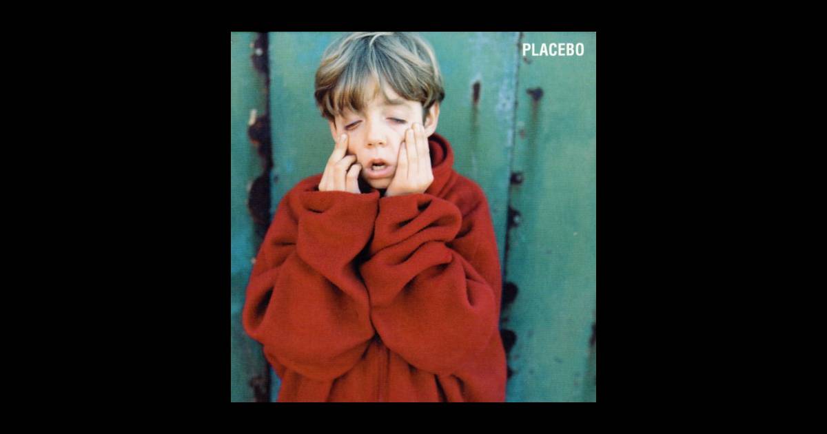 David Fox sur la pochette du premier album de Placebo, en 1996 ...