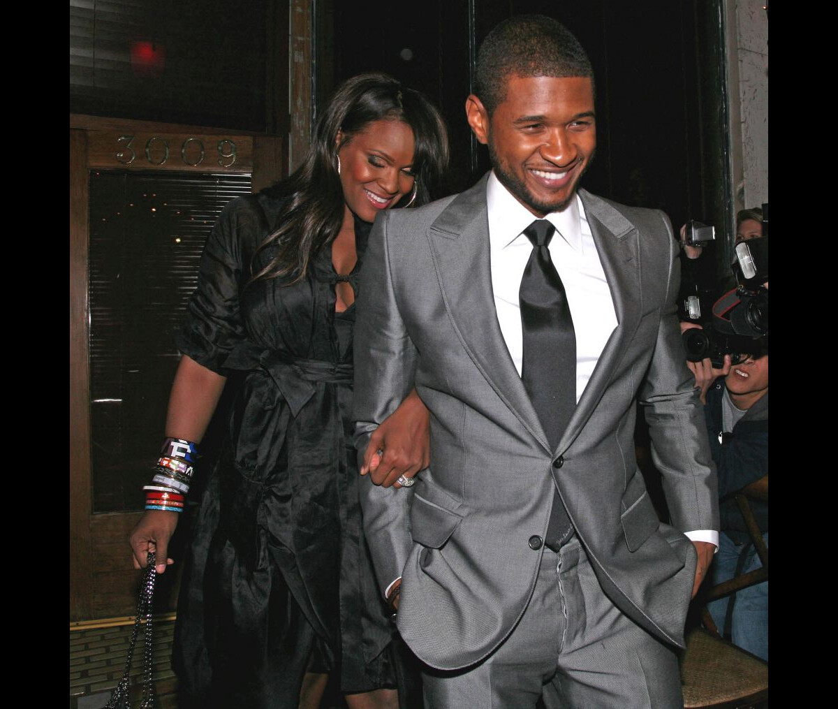 Photo : Usher et Tameka Foster à Los Angeles, le 21 avril 2008 ...
