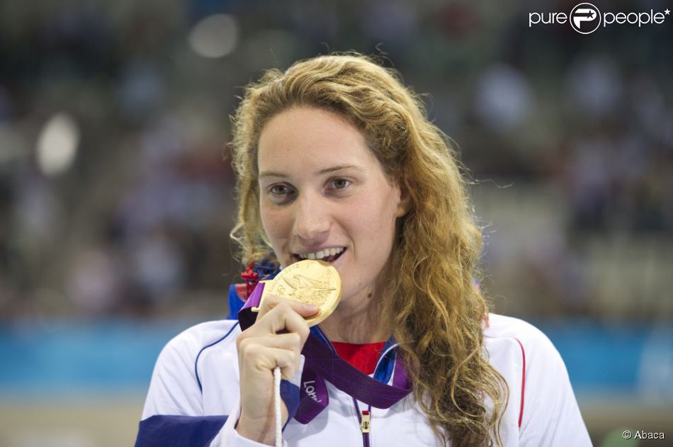 Camille Muffat championne olympique du 400 m nage libre à Londres le 29 ...
