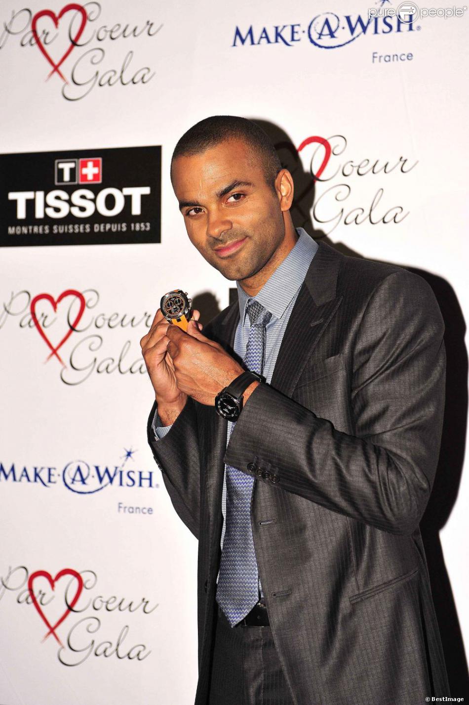 Tony Parker lors du Par Coeur Gala à l'Abbaye de Collonges à Lyon le 20 ...