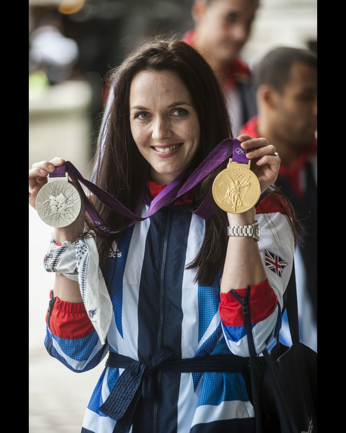 Photo : Victoria Pendleton lors d'une réception tenue par le premier ...